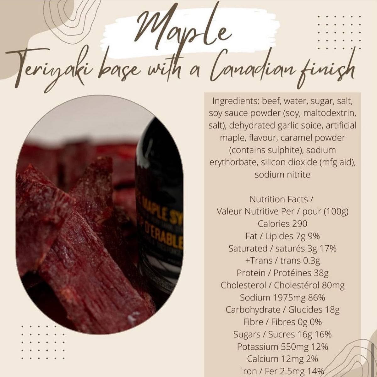 CMJ- Food Maple Jerky – Local Collective DV